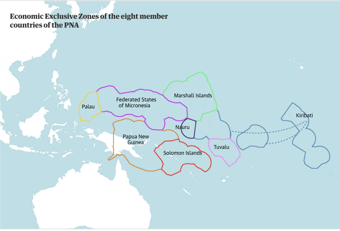 Parties to the Nauru Agreement (PNA) - ข้อตกลงของแปดประเทศเกาะในแปซิฟิก ...